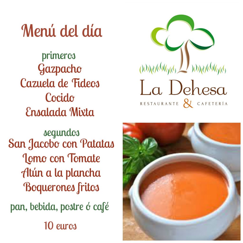 Menú del día | Restaurante la Dehesa de Antequera